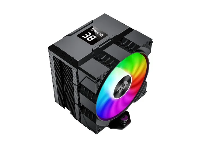 Redragon CC-1014 ARGB Air CPU Cooler with Digital Temperature Display ...