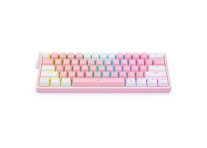 Redragon K617 FIZZ Pink-White gaming Keyboard Price In BD