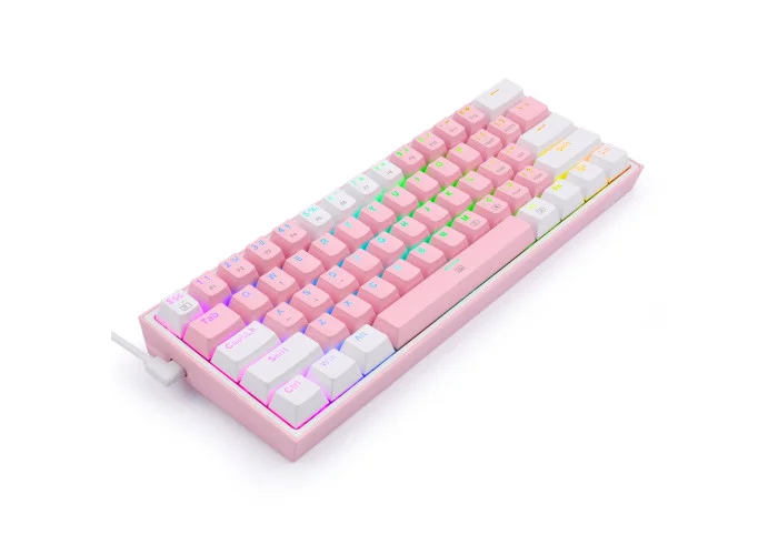 Redragon K617 FIZZ Pink-White gaming Keyboard Price In BD