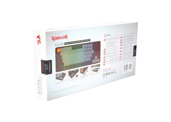 What is the price of Redragon AZURE K652 84 Key RGB Wireless Mechanical ...