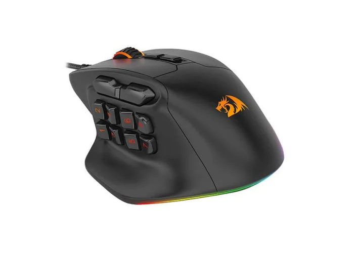 Redragon M811 Aatrox MMO Gaming Mouse | 15 Programmable Buttons | RGB Wired