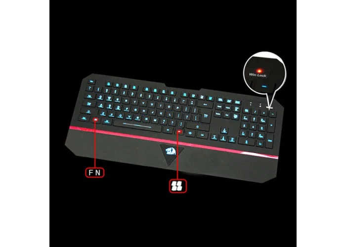 Redragon K502 Karura RGB Gaming Keyboard – Silent Keys, 104 Keys ...